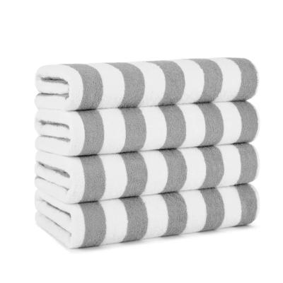 China Yarn Dyed Cotton Beach Towel Ultra Compact Quick Dry 70x140cm Custom Size for Travel for sale
