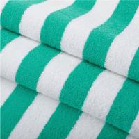 China Luxury Cotton Cabana Towel 70x140cm Yarn Dyed Striped Spa Grade Absorbent Quick Dry for sale