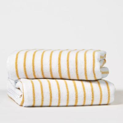 China Premium Cotton Beach Towel 180x100cm 100% Combed Cotton Quick Dry Absorbent Pool Towel for sale