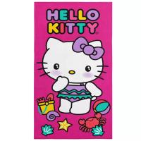 China Customizable Hello Kitty Microfiber Beach Towel 30x60 Quick Dry Lightweight Polyester for Kids Travel Pool for sale