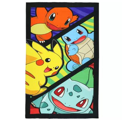 China Customizable Pokémon Beach Towel 30x60in Soft Quick-Dry Polyester for Kids Fans for sale