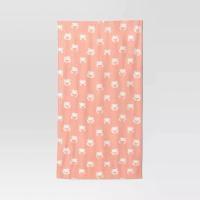 China Allover Crab Print Beach Towel 100% Cotton 70x140cm Soft Absorbent for Pool Travel for sale