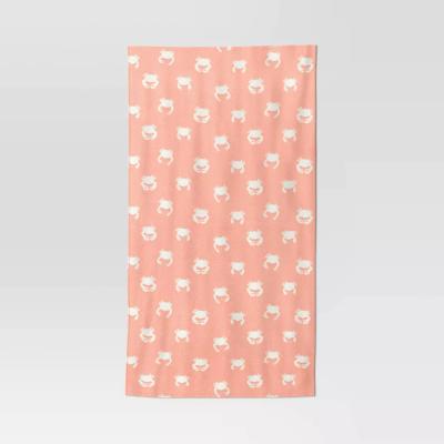 China Allover Crab Print Beach Towel 100% Cotton 70x140cm Soft Absorbent for Pool Travel for sale