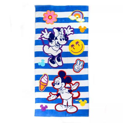 China Disney Minnie Mouse Mickey Mouse Beach Towel 70x140cm 100% Cotton Customizable for sale