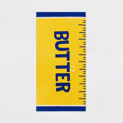 China 100% Cotton Terry Beach Towel Yellow 140x70cm Quick Dry Absorbent Custom Size for sale