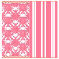 China 30x60 Inch Cotton Velour Two Person Beach Towel Quick Dry Family Shared Towel for Parent Child Beach Time for sale