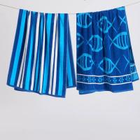 China 30x60 Inch Two Person Beach Towel Quick Dry Cotton Velour Travel Shared Towel for Couples for sale
