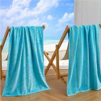 China Ocean Gradient Cotton Velour Beach Towel Set 30x60 Inch Quick Dry for sale