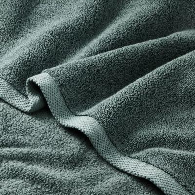 China Dark Teal Blue Bath Towel 700 GSM 100% Organic Cotton Spa Quality 80x160cm for sale