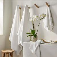 China 800 GSM Organic Cotton Bath Towel 90x180cm Ultra Plush Spa Quality White for sale