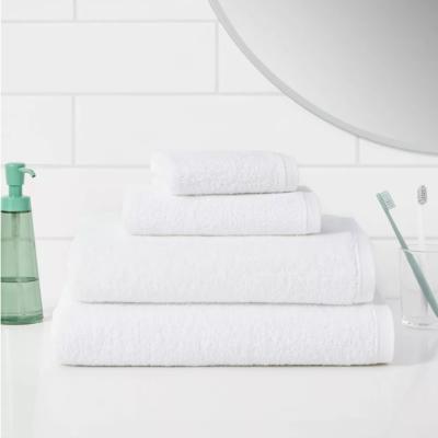 China Oversized 500gsm 100% Terry Cotton Hotel Style Bath Towel 150x80cm White for sale