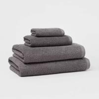 China Oversized Dark Gray 100% Terry Cotton Bath Towel 80x160cm 500gsm for sale