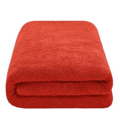 China 100% Organic Cotton Turkish Bath Towel Zero Twist Quick Dry 80x160cm Custom Size for sale