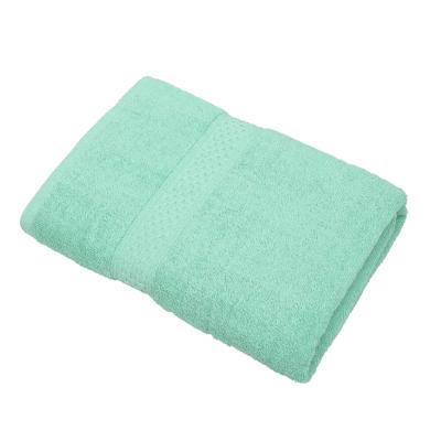 China Oversized 100% Terry Cotton Bath Towel 70x140cm Olive Green High Absorbency Spa Towel for sale
