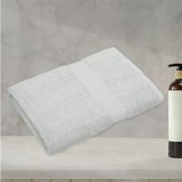 China Light Gray 100% Terry Cotton Bath Towel 70x140cm 485gsm for Hotels and Home Use for sale