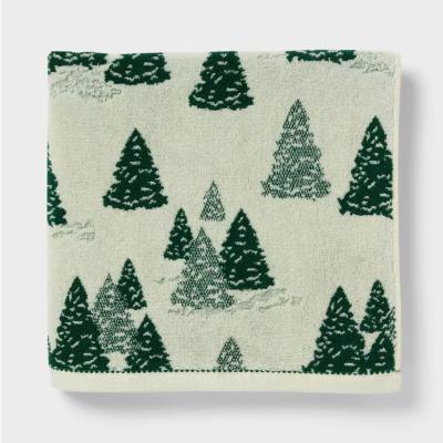 China Customizable Christmas Design 100% Cotton Holiday Bath Towel 80x160cm for sale