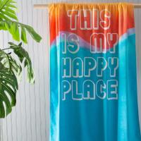 China GOTS Certified Organic Cotton Beach Towel 70x140cm Ultra Lightweight Quick Dry Open Weave for sale