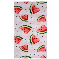 China Watermelon Striped Velour Beach Towel 70x140cm Quick Dry Cotton for sale
