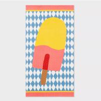 China Customizable Cotton Terry Beach Towel with Playful Popsicle Print 70x140cm for sale