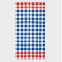 China Classic Gingham Check Print Beach Towel 100% Terry Cotton 80x160cm Oversized for sale