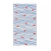 China GOTS Certified Organic Cotton Beach Blanket 75x150cm Biodegradable Eco Friendly for sale