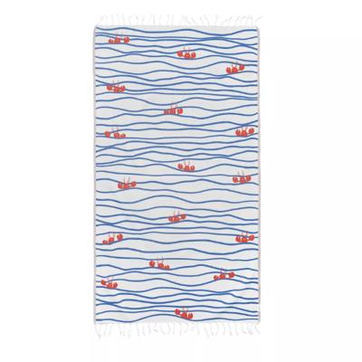 China GOTS Certified Organic Cotton Beach Blanket 75x150cm Biodegradable Eco Friendly for sale