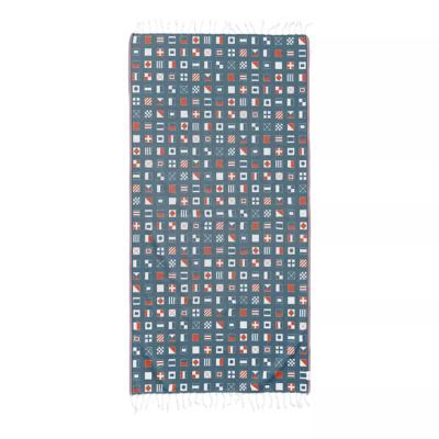China Bohemian Festival Beach Towel Turkish Tassels Water Resistant Picnic Blanket 70x140cm for sale