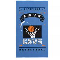 China Cleveland Cavaliers Heavyweight Cotton Terry Beach Towel 30x60 Inches NBA Court Design for sale