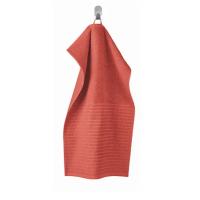 China 100% Cotton Hand Towel 40x80cm High Absorbency Quick Dry Fade Resistant Orange Red for sale