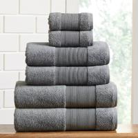 China 100% Cotton Quick Dry Luxury Hotel-Style Beach Towel Set 140x70cm 450-550GSM for sale