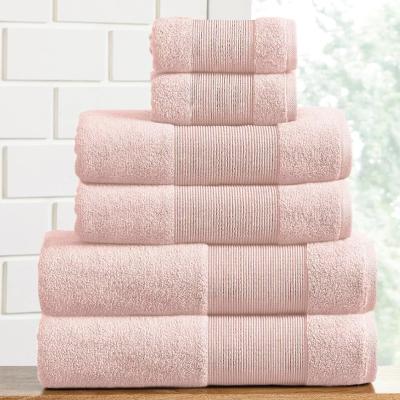 China GOTS Certified Organic Cotton Towel Set 6 Piece Cloud Comfort Weave 600gsm for sale