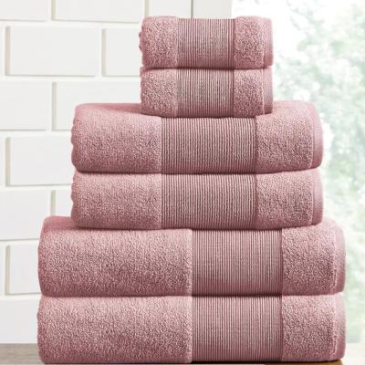 China 100% Cotton Towel Set 6 Piece Performance Cloud Weave Quick Dry 160x80cm Custom Size for sale