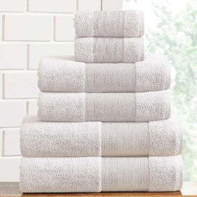 China Organic Cotton Aromatherapy Towel Set with Acupressure Texture 6 Piece 75x150cm Wellness Collection for sale