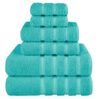China Premium 600 GSM 100% Cotton Bath Towel Set 6 Piece Hotel Quality Luxury Bath Towels for sale
