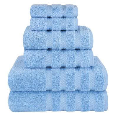 China GOTS Certified Organic Cotton Towel Set 6 Piece Hypoallergenic Bath Towels 27x54 Inches for sale