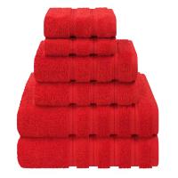 China Set of 6 Premium 100% Cotton Bath Towels 310gsm Highly Absorbent Quick Dry for Spa for sale