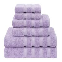 China Set of 6 Luxury 100% Cotton Bath Towels 600gsm Ultra Soft Highly Absorbent for Home Spa for sale