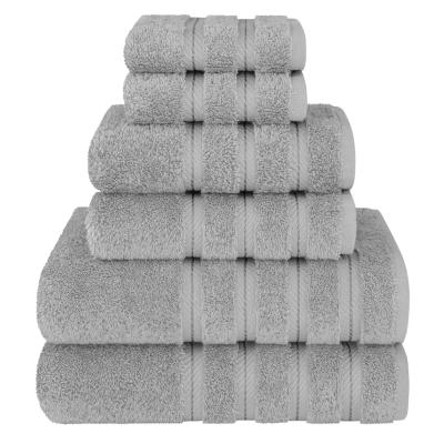 China 100% Cotton Bath Towel Set 6 Piece 30x56 Inch Soft Absorbent Customizable for Home Spa for sale