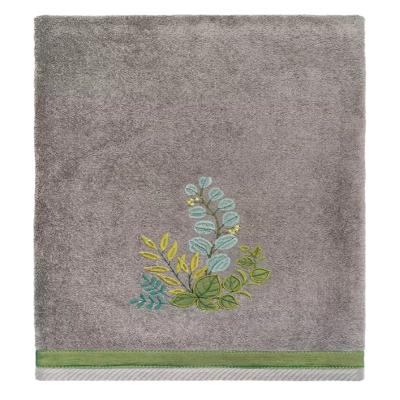 China Turkish Cotton Embroidered Bath Towel Set 600 GSM Premium 3 Piece for sale