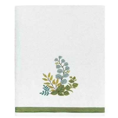 China 100% Turkish Cotton Embroidered Hotel Towel 500-700 GSM Custom Logo Bulk for Spas for sale