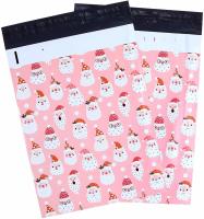 China Co-ex LDPE Poly Mailers Shipping Envelopes Mailing Bag Custom Design Eco-friendly Pink Customized Mailers Self-adhesive Envelope for sale