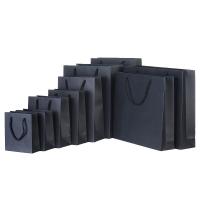 China Creatrust String Logo Eco Zara Blue Poka Dot Gift Birthday Paper Bag Wide Base Paper Bag for sale