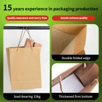 China Creatrust String Logo Eco Zara Blue Poka Dot Gift Birthday Paper Bag Wide Base Paper Bag for sale
