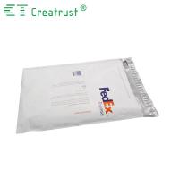 China Custom Plastic Courier Bag with Pouch Fedex Express Bag with Transparent Pocket for sale