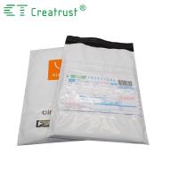 China Custom Plastic Courier Bag with Pouch Fedex Express Bag with Transparent Pocket for sale