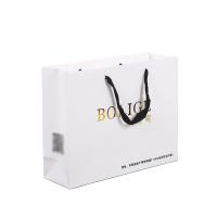 China SZCX Custom Printed Your Own Logo White Brown Kraft Shopping Art Paper Bag for sale