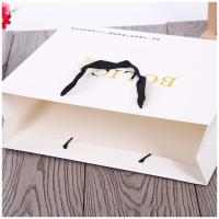 China SZCX Custom Printed Your Own Logo White Brown Kraft Shopping Art Paper Bag for sale