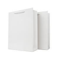 China OEM Custom Luxury Gift Craft Shopping White Kraft Paper Bag With Handle Manufacturer for sale