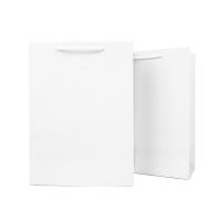 China OEM Custom Luxury Gift Craft Shopping White Kraft Paper Bag With Handle Manufacturer for sale