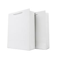 China OEM Custom Luxury Gift Craft Shopping White Kraft Paper Bag With Handle Manufacturer for sale